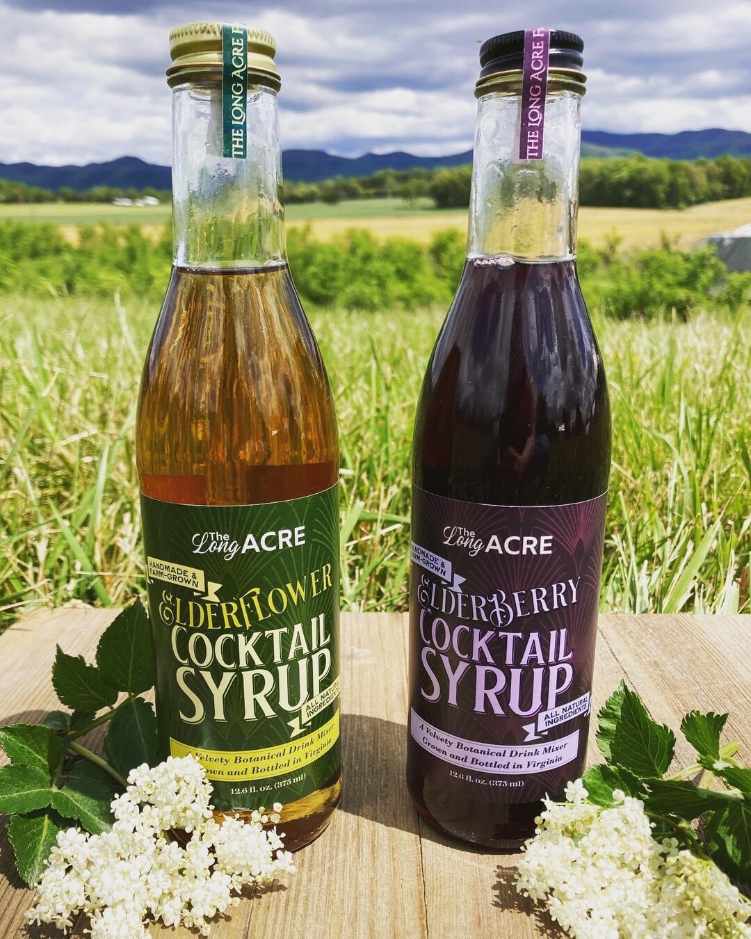 Elderflower and Elderberry Cocktail Syrup, 375ml, 2 Bottles - Etsy