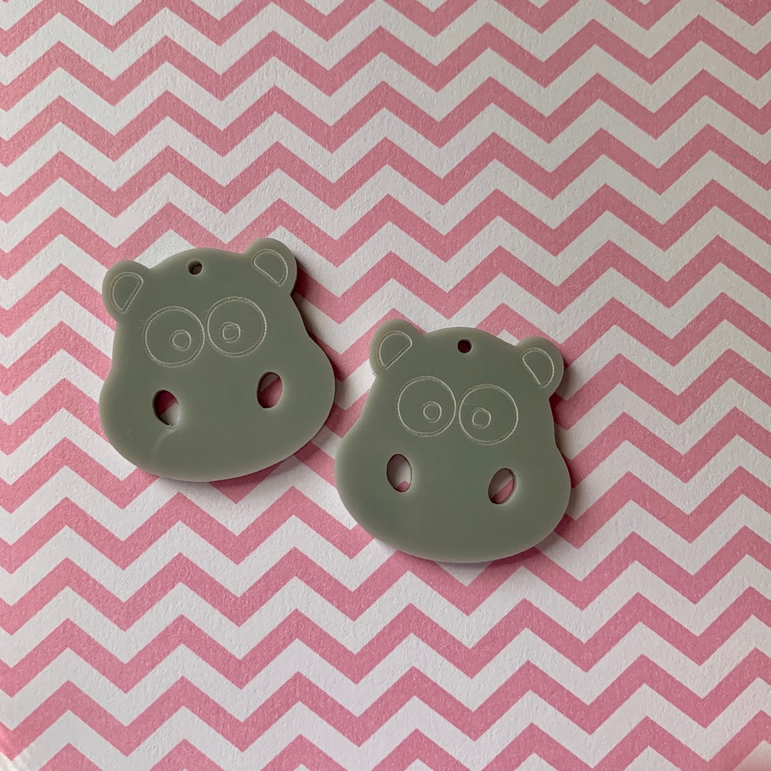 10 Pcs Hippo Laser Cut Shapes - Etsy