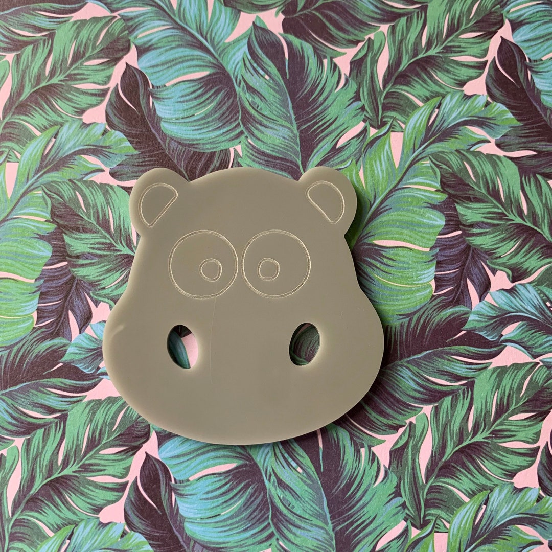 3 Pieces Hippo Laser Cut Shape - Etsy