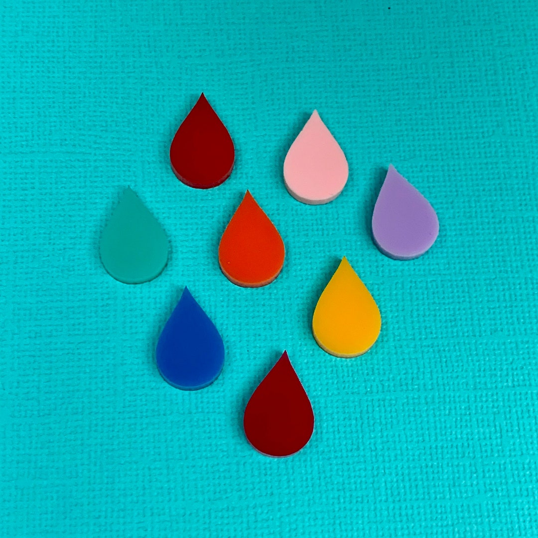 10pcs Small Raindrop Laser Cut Shapes - Etsy