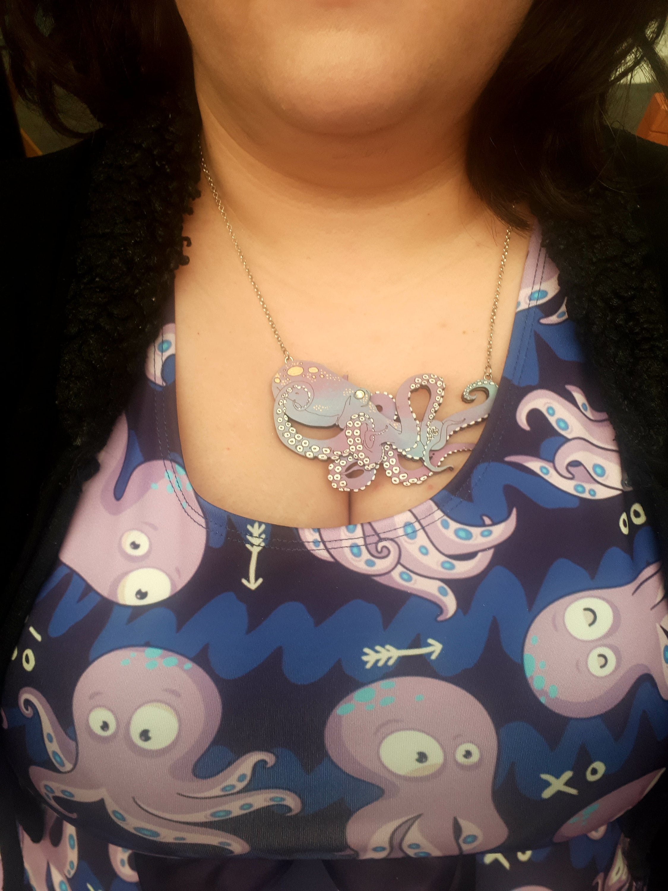 Octopus Skater Print Dress With Pockets S 5XL Plus Size - Etsy