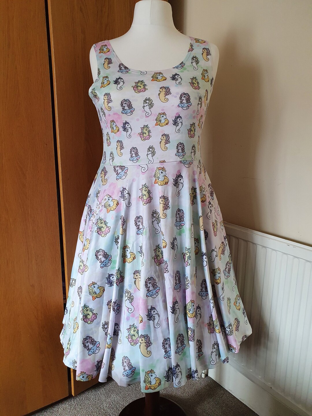 Sea Ponies Print Skater Dress- Sizes S- 5XL Plus Size - Etsy