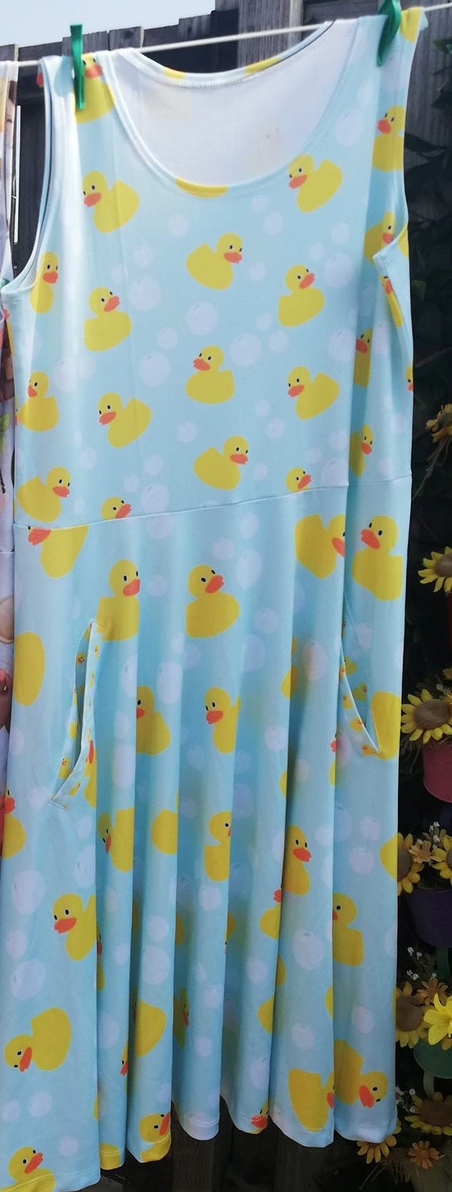 Rubber Duck Cute Print Skater Dress Sizes S 5XL Plus Size - Etsy