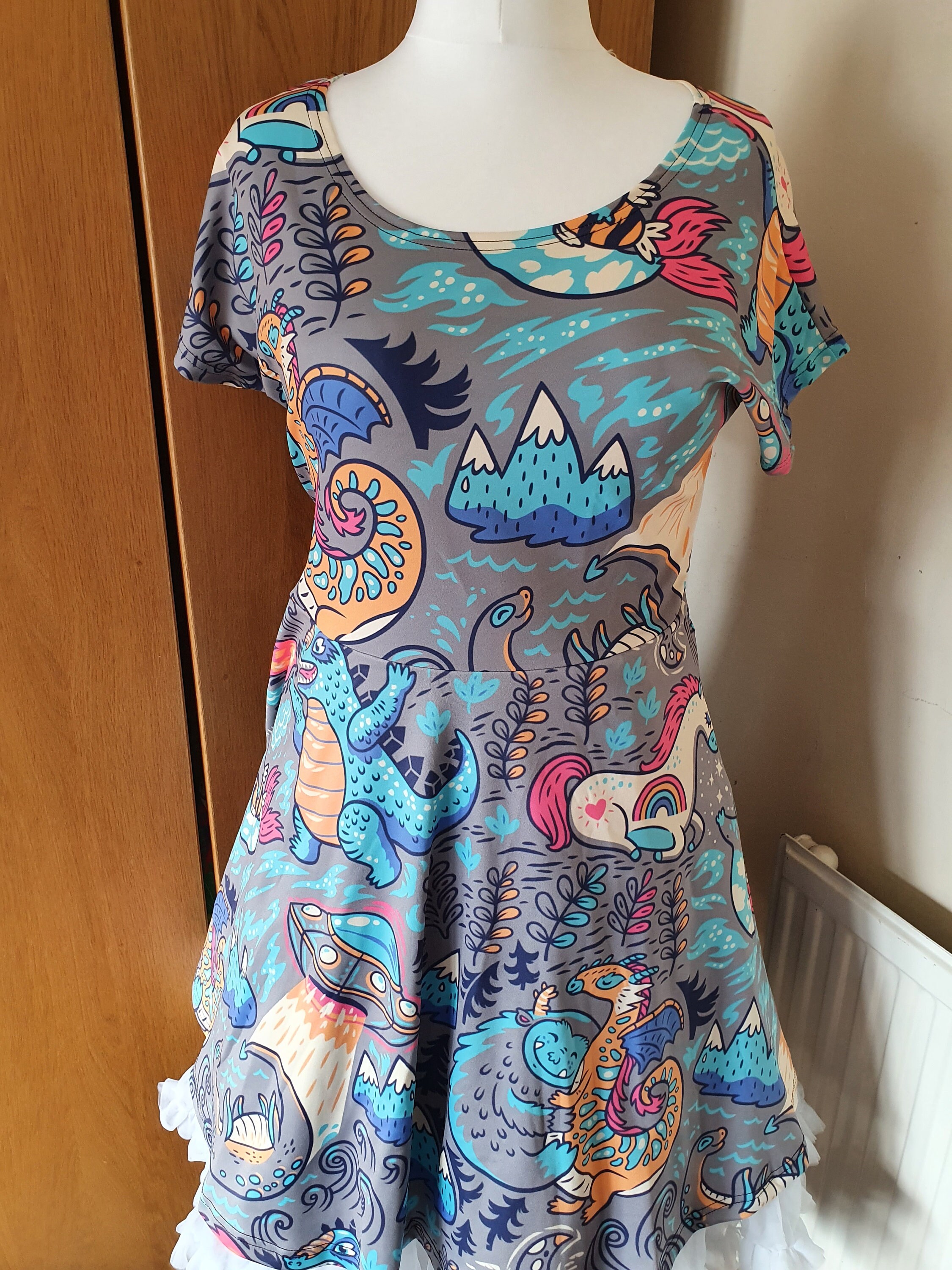 Cryptozoology Cryptids Monster Cute Print Skater Dress Sizes - Etsy