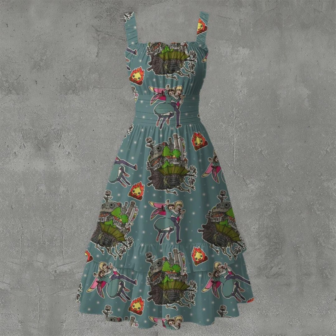 Howl's Moving Castle Retro Vintage Style Fantasy Dress Goth Emo ...