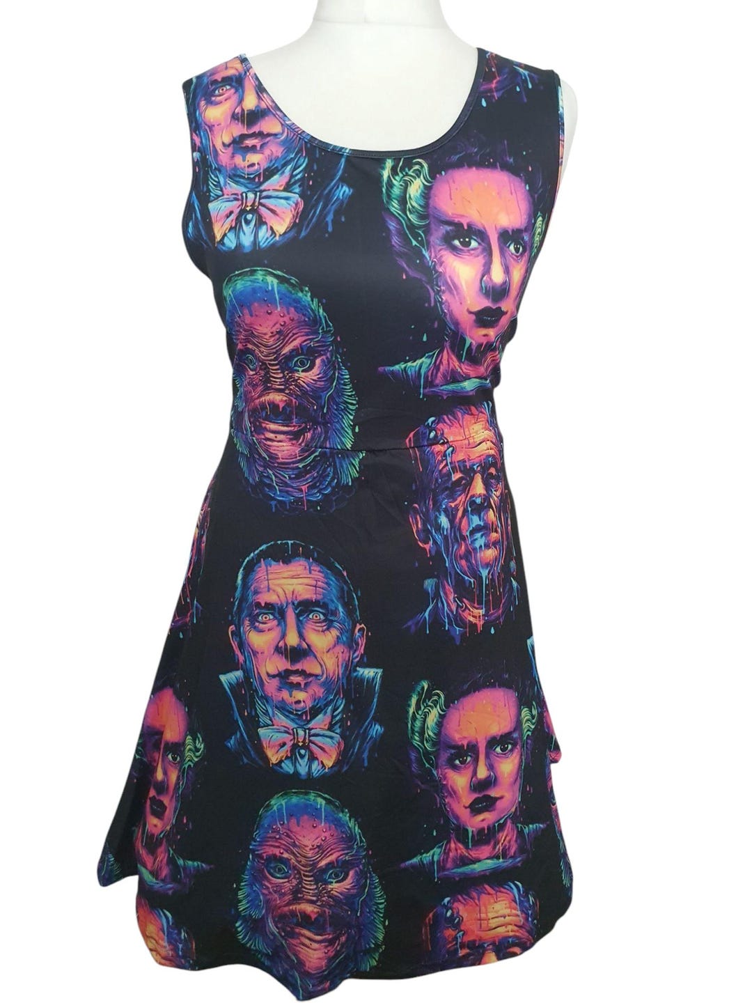 Universal Monsters Print Skater Dress- Sizes S- 3XL Plus Size - Etsy