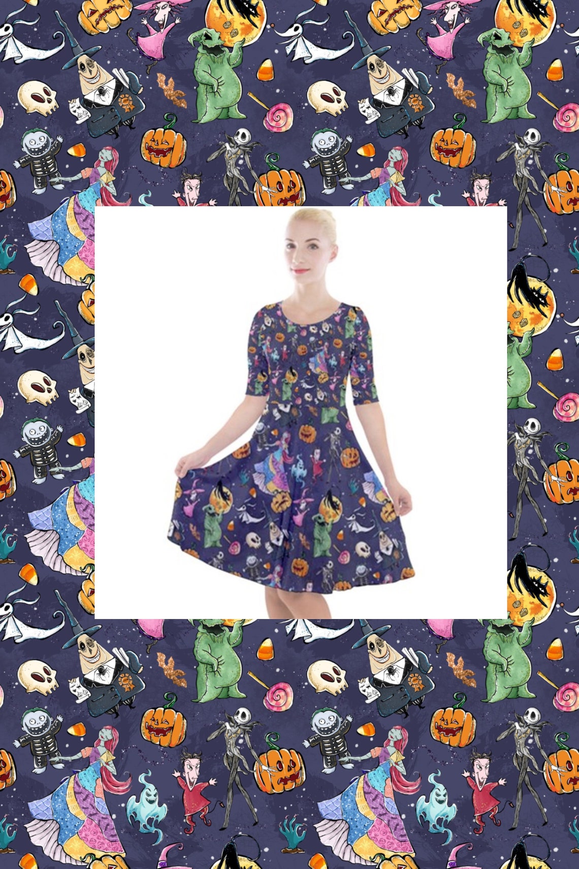 This is Halloween Nightmare before Christmas inspired dress | Etsy