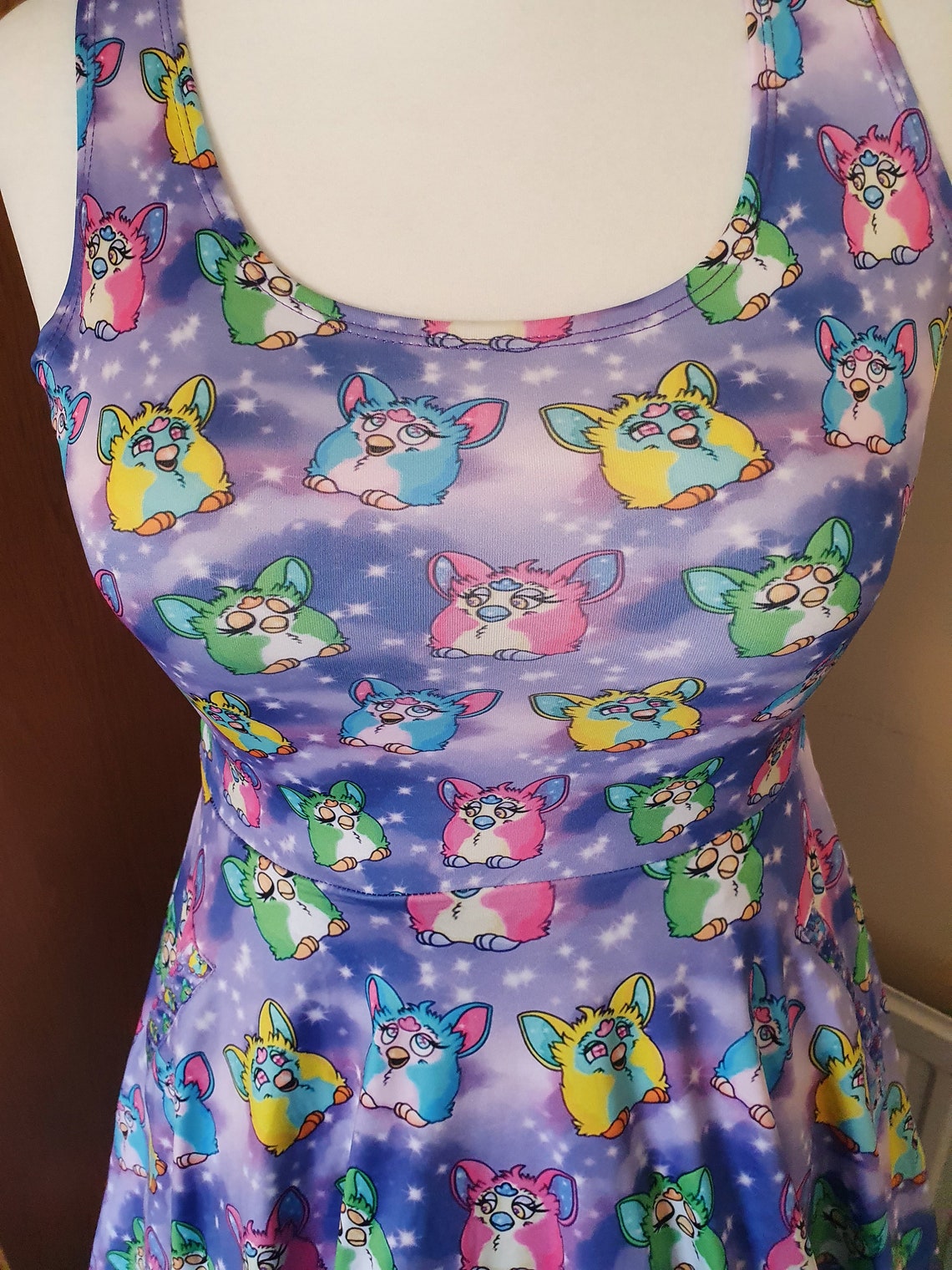 Furby Retro Toys Print Skater Dress- Sizes S- 5XL Plus Size Dress - Etsy