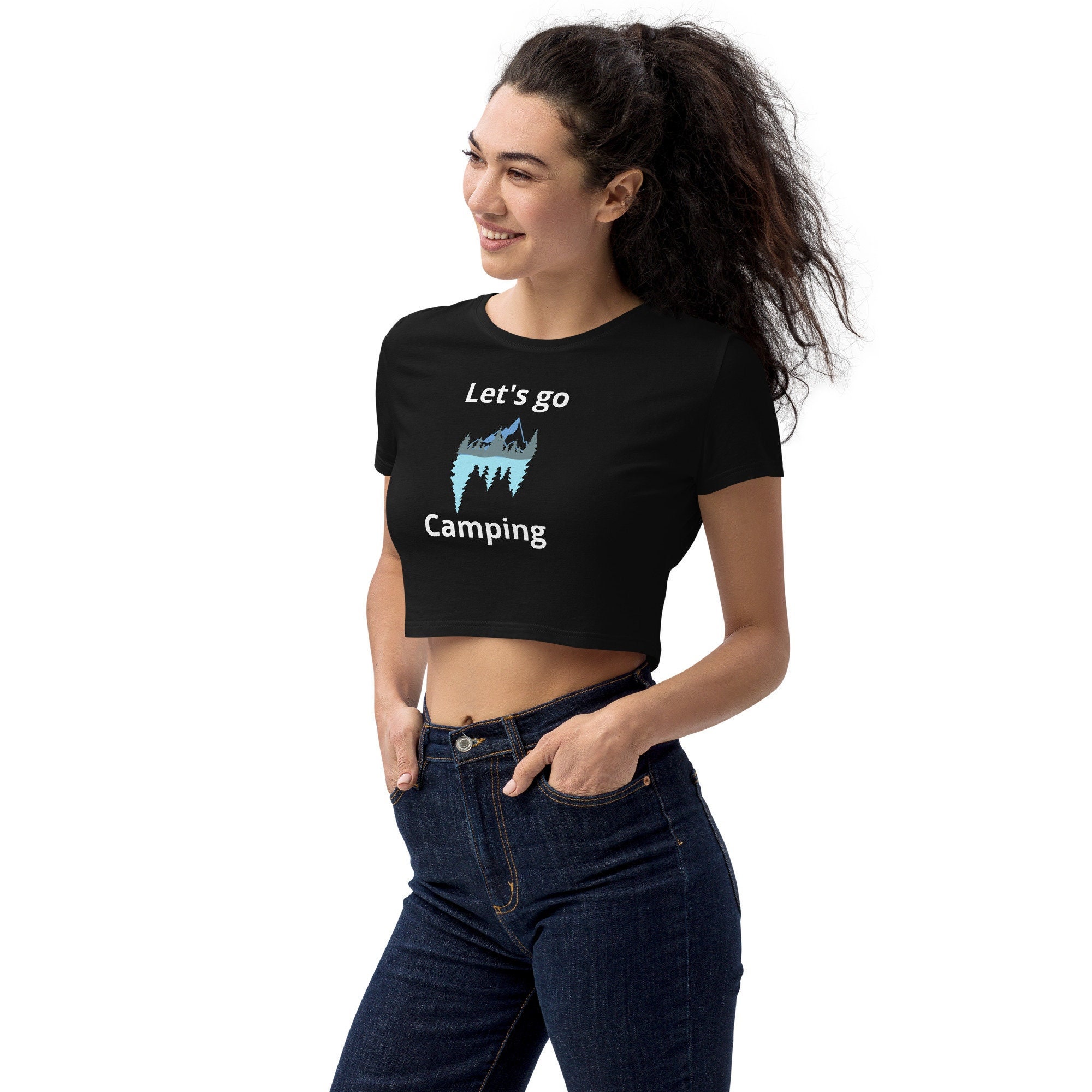 Weekend Camper Top- Glamping Tee- Women's Crop Tops- Camping Weekend ...