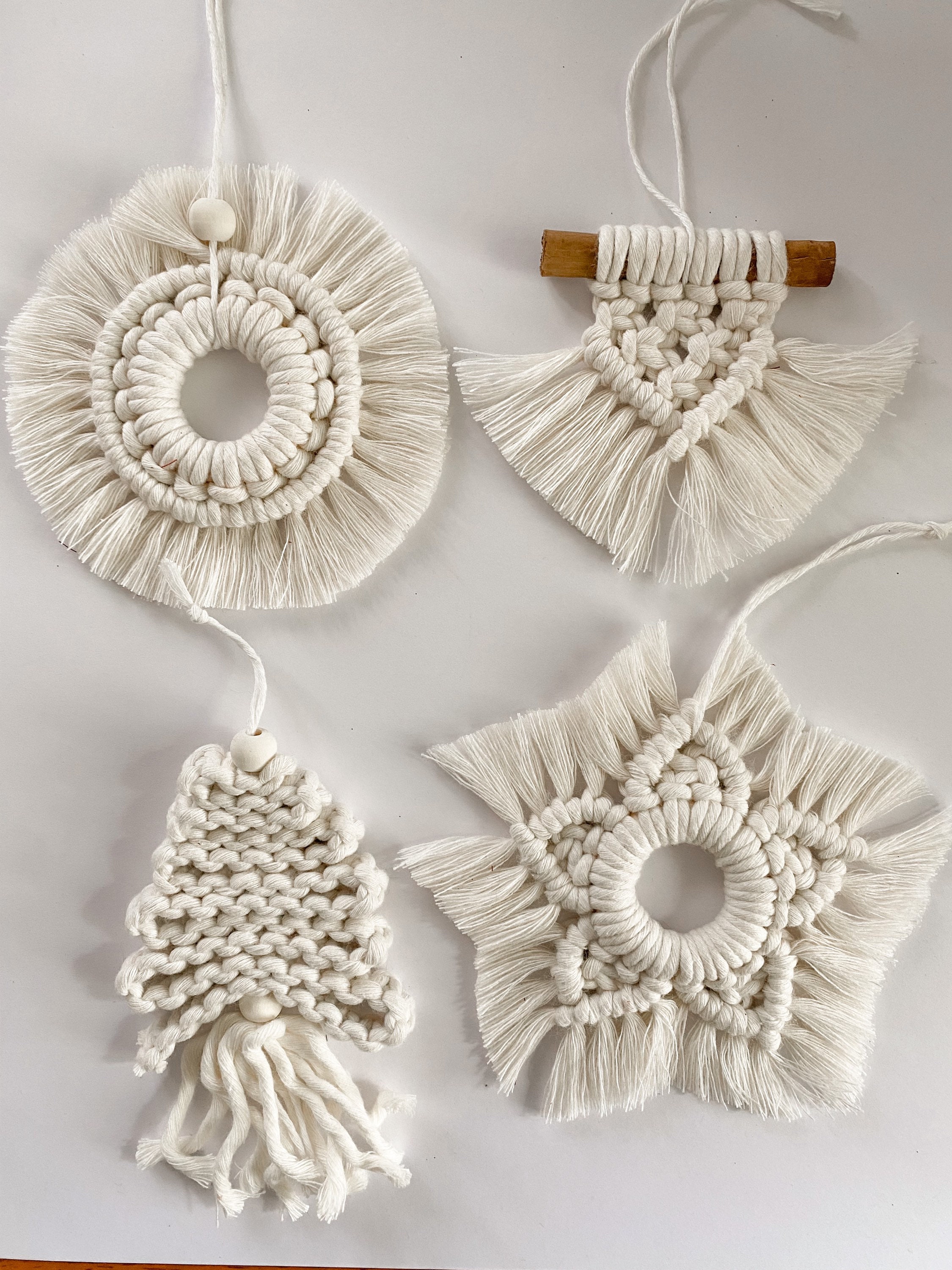 Christmas Ornaments Macrame Christmas Ornaments Macrame - Etsy