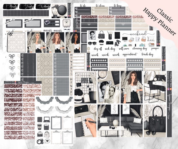 Paper Paper & Party Supplies Retro Vogue Sewing Pattern Stickers ...