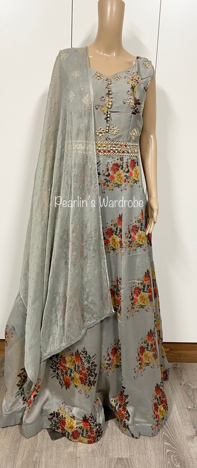 Designer Indian Floral Gowns - Etsy