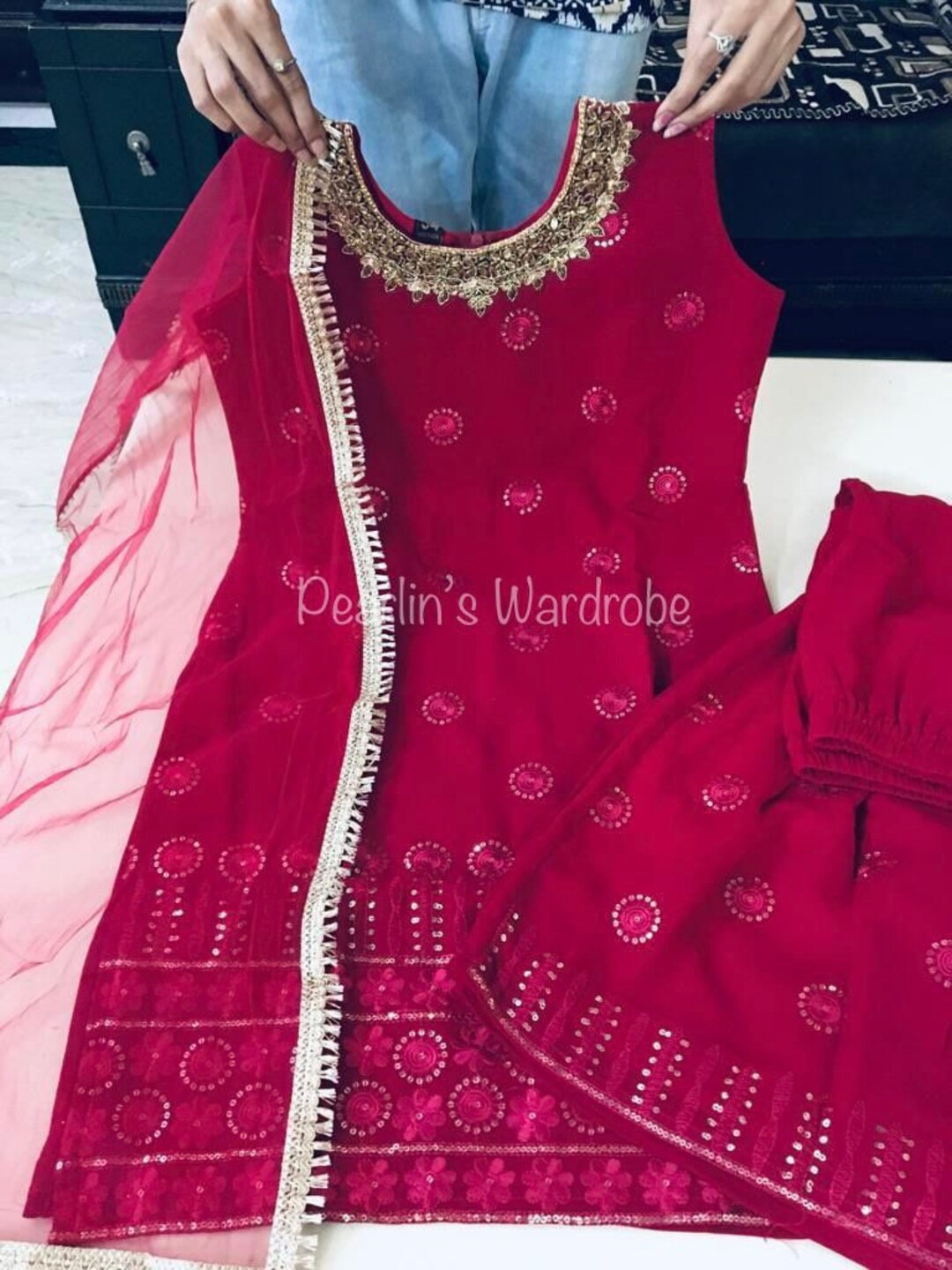 Girl’s Partywear Garara Suit - Etsy