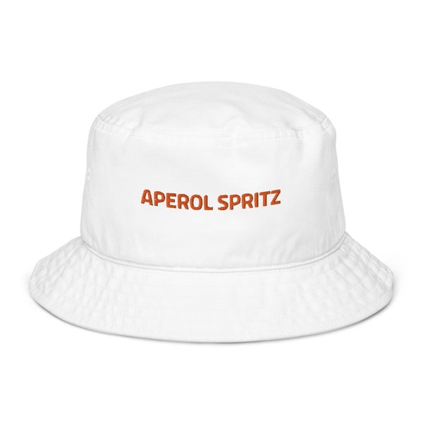 Aperol Bucket Hat - Etsy New Zealand