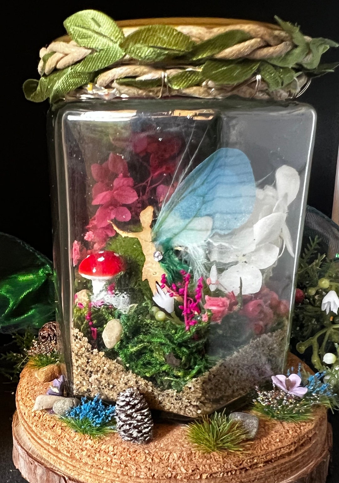 Fairy Jar - Magical Fairy Garden Scene With Lights - Etsy
