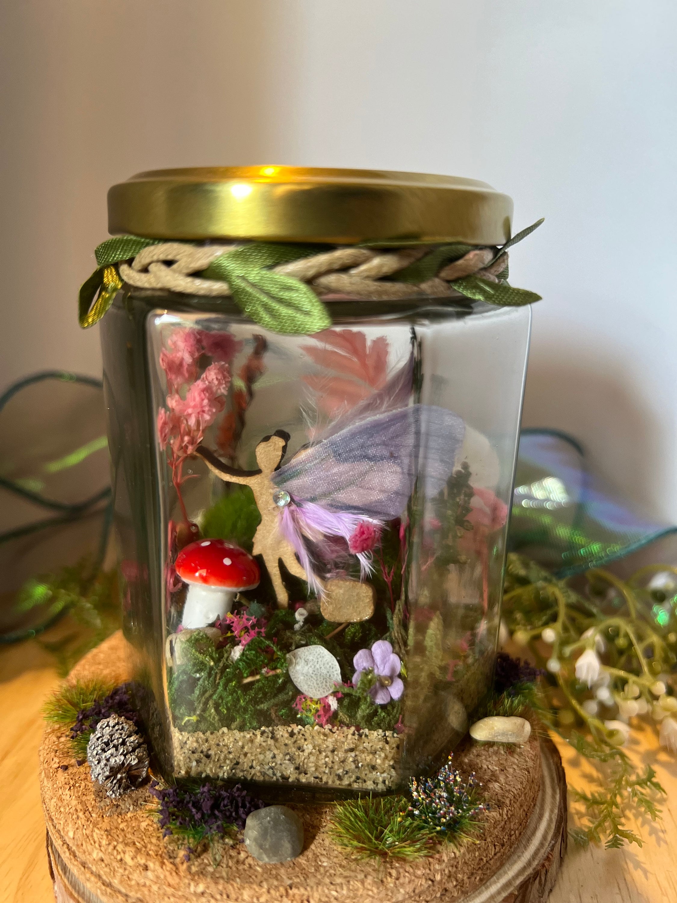 Fairy Jar - Magical Fairy Garden Scene With Lights - Etsy