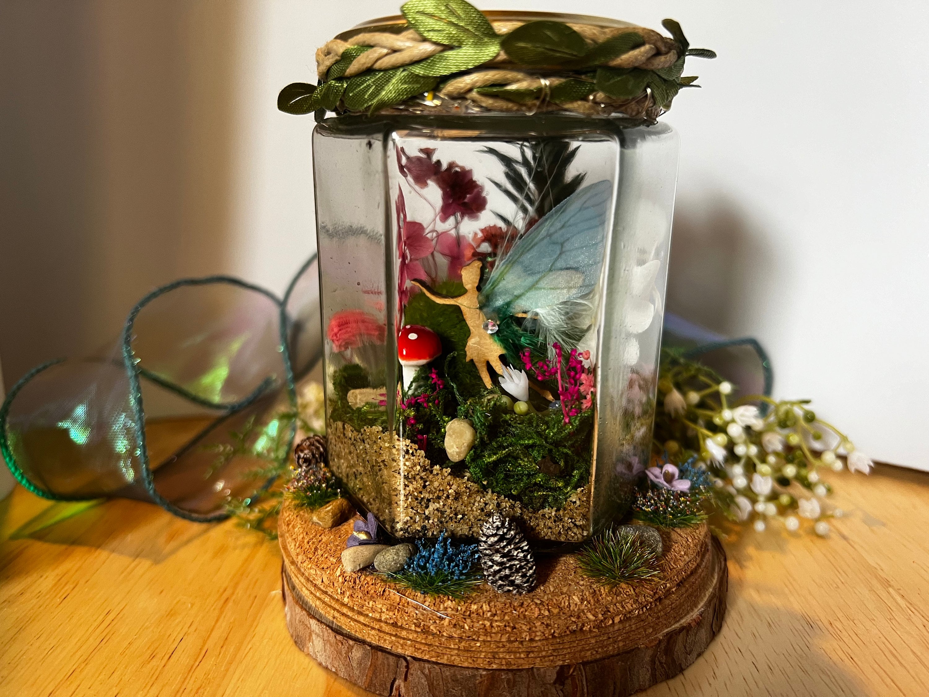 Fairy Jar - Magical Fairy Garden Scene With Lights - Etsy