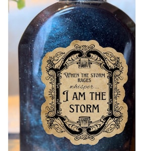I Am the Storm Potion Bottle: Gothic Fantasy Potion Bottle - Etsy