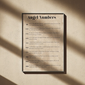 Angel Numbers Printable | Witchery | Printable Book of Shadows ...