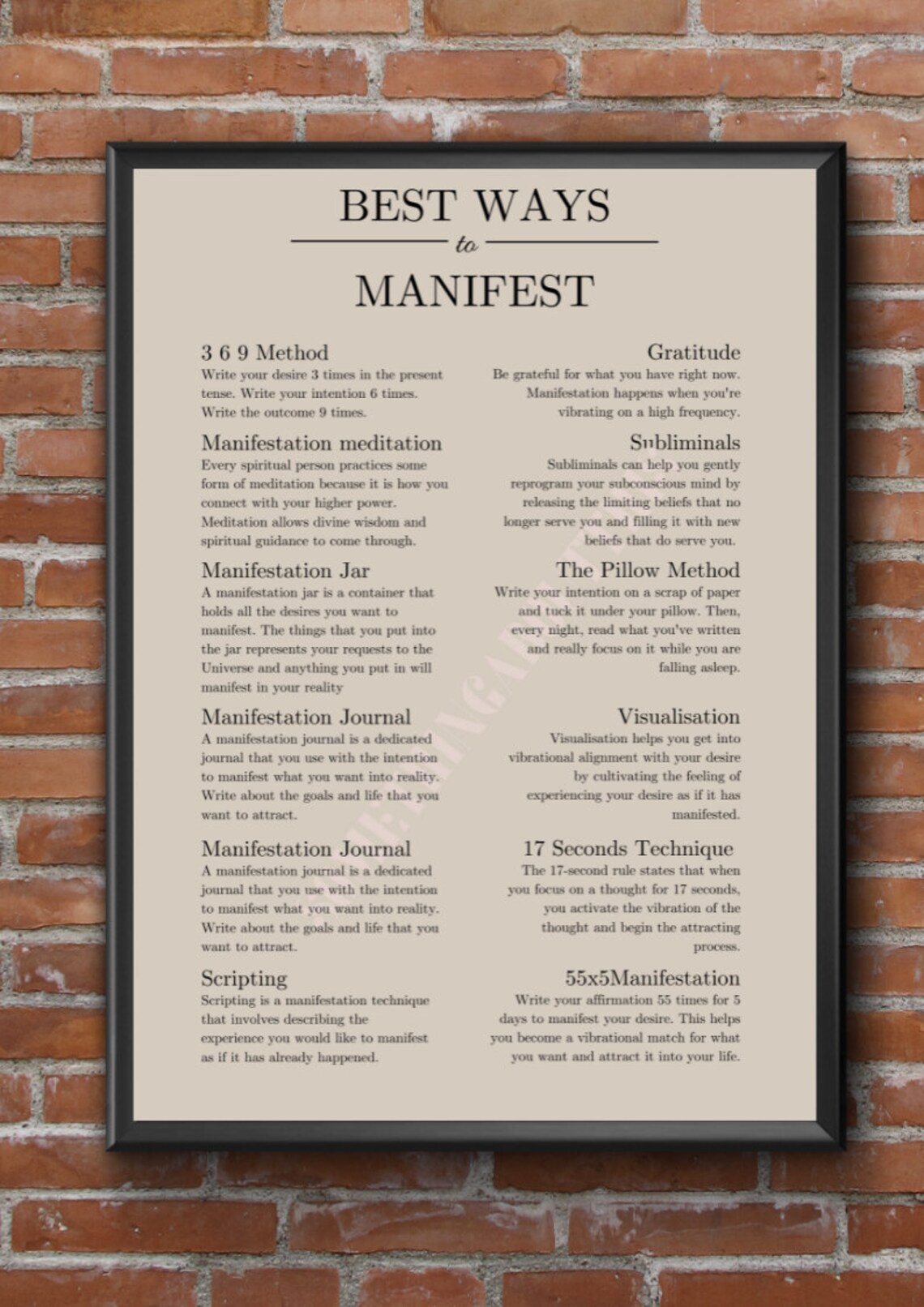Best Ways to Manifest Printable Manifestation Printable - Etsy