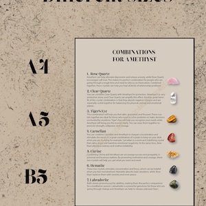 Combinations for Amethyst Printable | Spirituality | Crystals ...