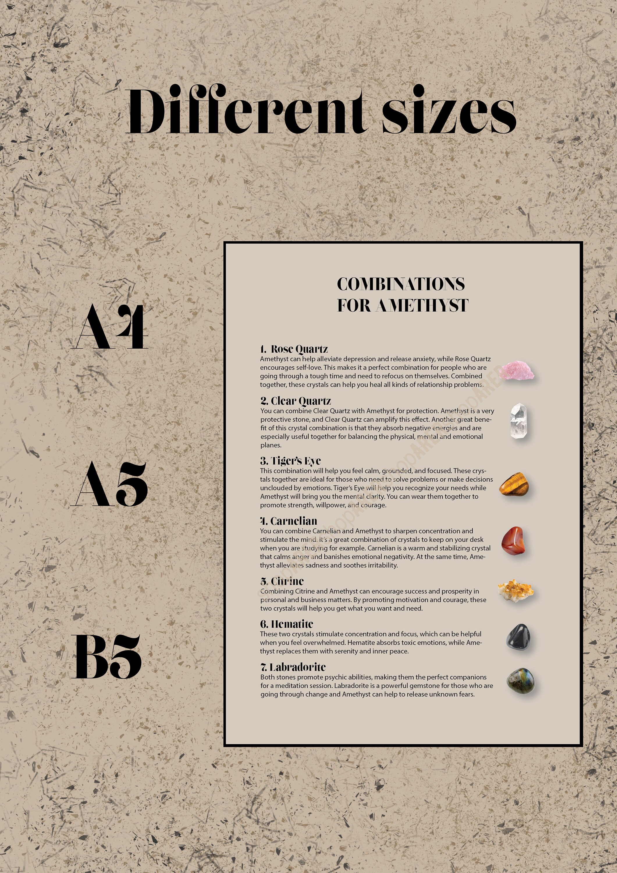 Combinations for Amethyst Printable | Spirituality | Crystals ...