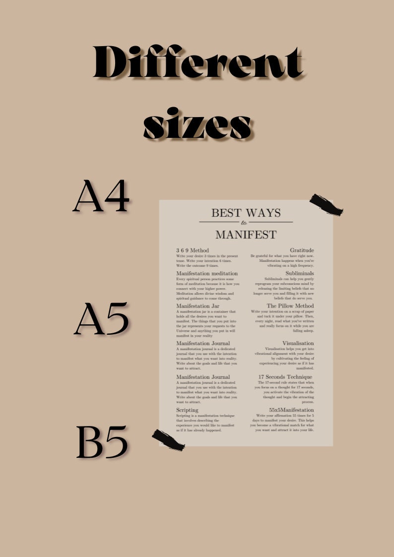 Best Ways to Manifest Printable Manifestation Printable - Etsy