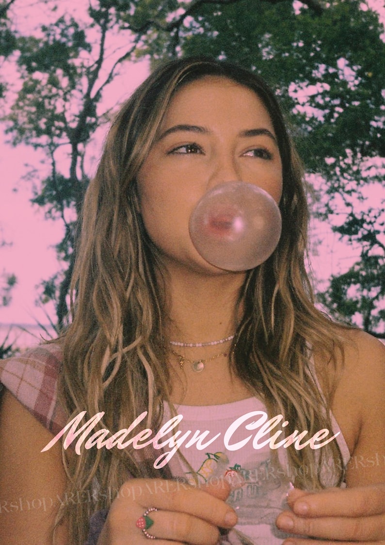 Madelyn Cline Pink Poster / Room Decor Wall Art / Poster Gift / Rolled ...