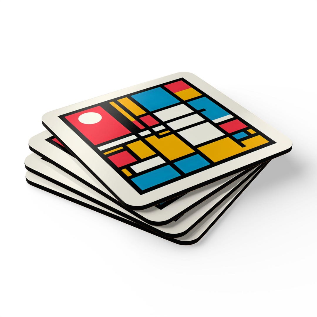 4 X Mid Century Modern Coaster / Retro Coaster Set / Mid Century ...