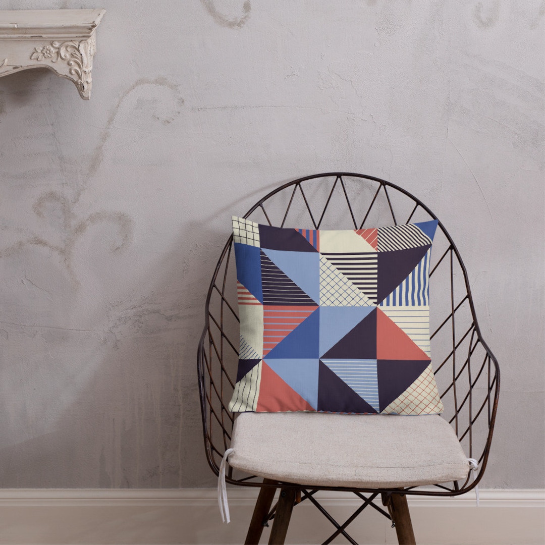 Mid Century Modern Pillow / Retro Pillow / Colorful Pillows for Couch ...