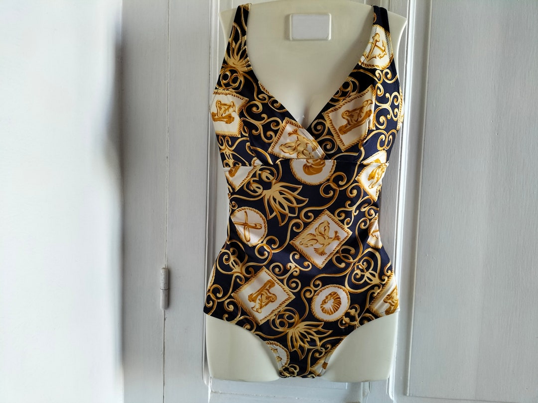Women's One-piece Vintage Luxury Bathing Suit - Plus Size, 90's ...