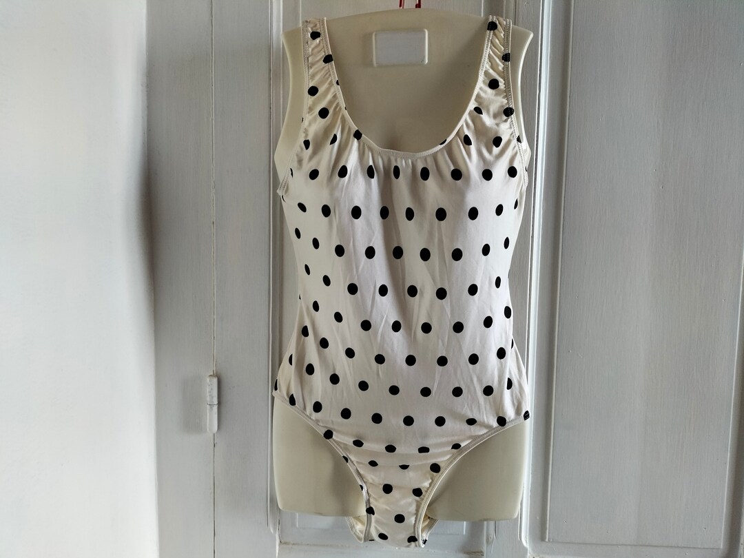 Women's 90's Vintage One-piece Bathing Suit, UNUSED With Tag, Ecru ...
