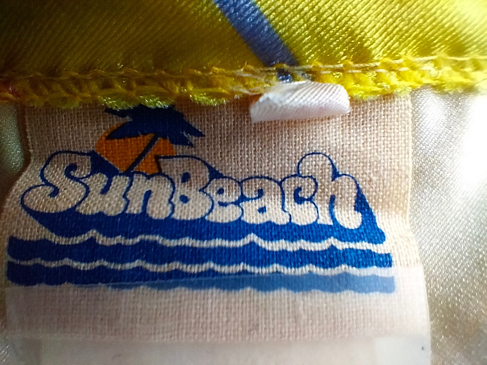 Women's UNUSED Triangle Two-piece Vintage 80's Bathing Suit Yellow ...