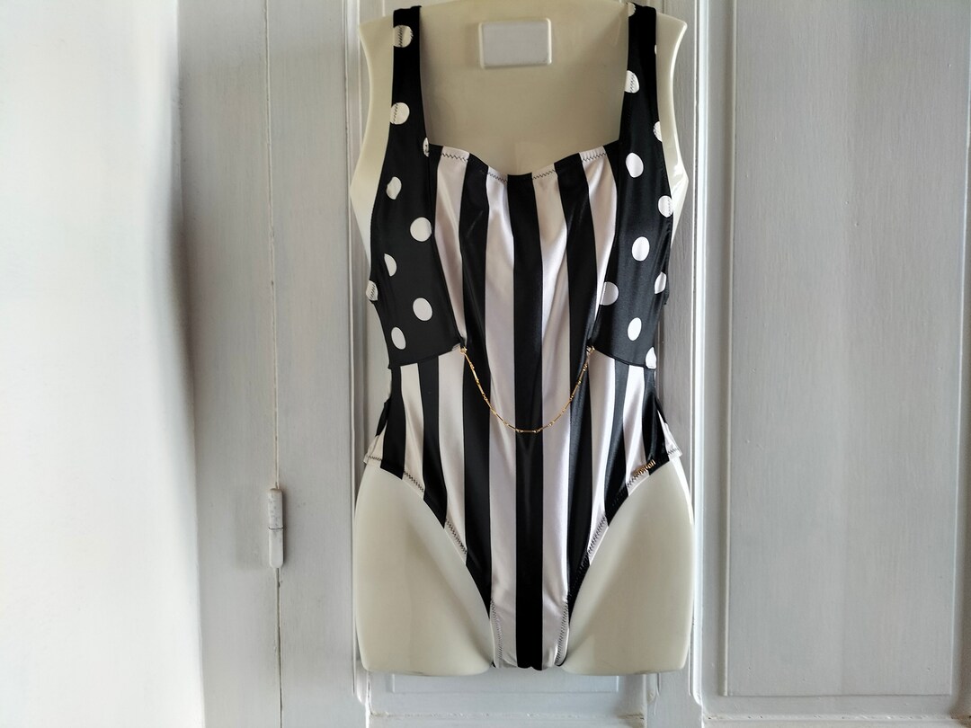 Unique Women's One-piece Vintage Bathing Suit - 80's Deadstock, NOS ...