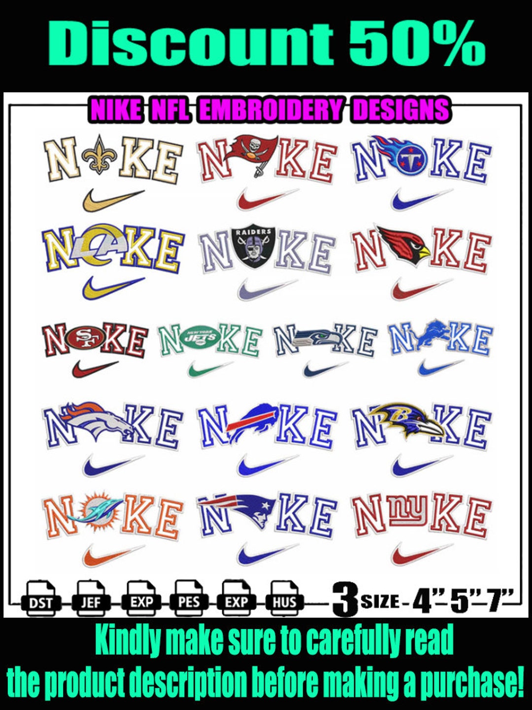 NFL Logo Design Embroidery Bundle, Football Team Embroidery, File ...