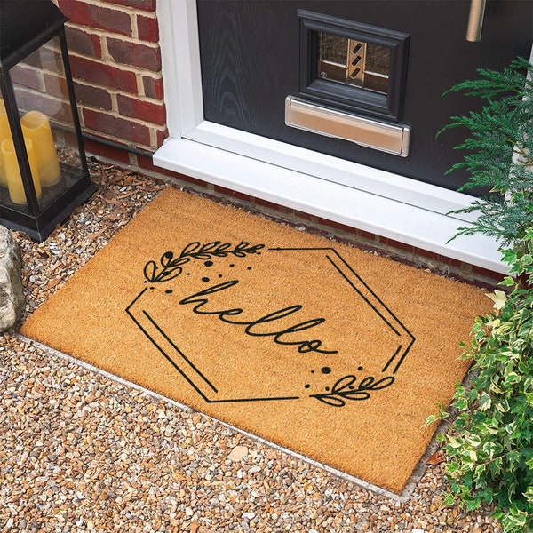 Hello Doormat - Etsy