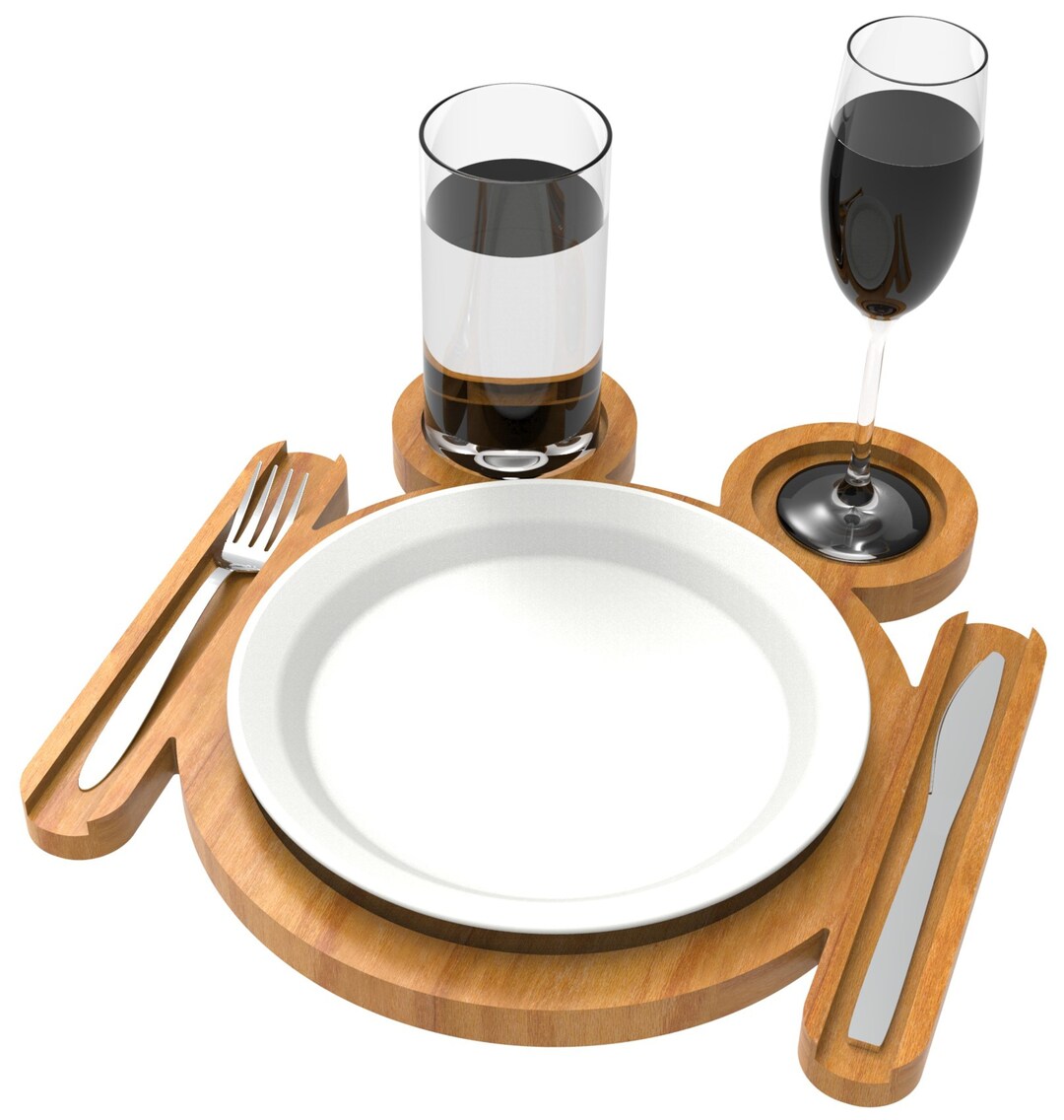 Wooden Placemat Serving Tray: Dining Table Presentation Plate - Etsy