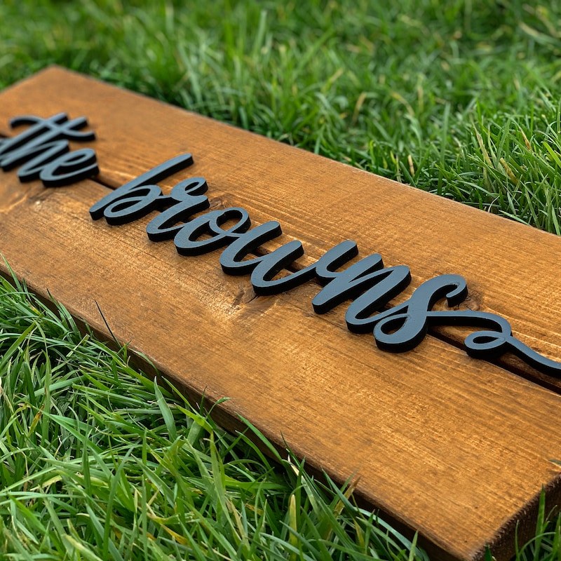 Metal Last Name D Sign - Etsy UK