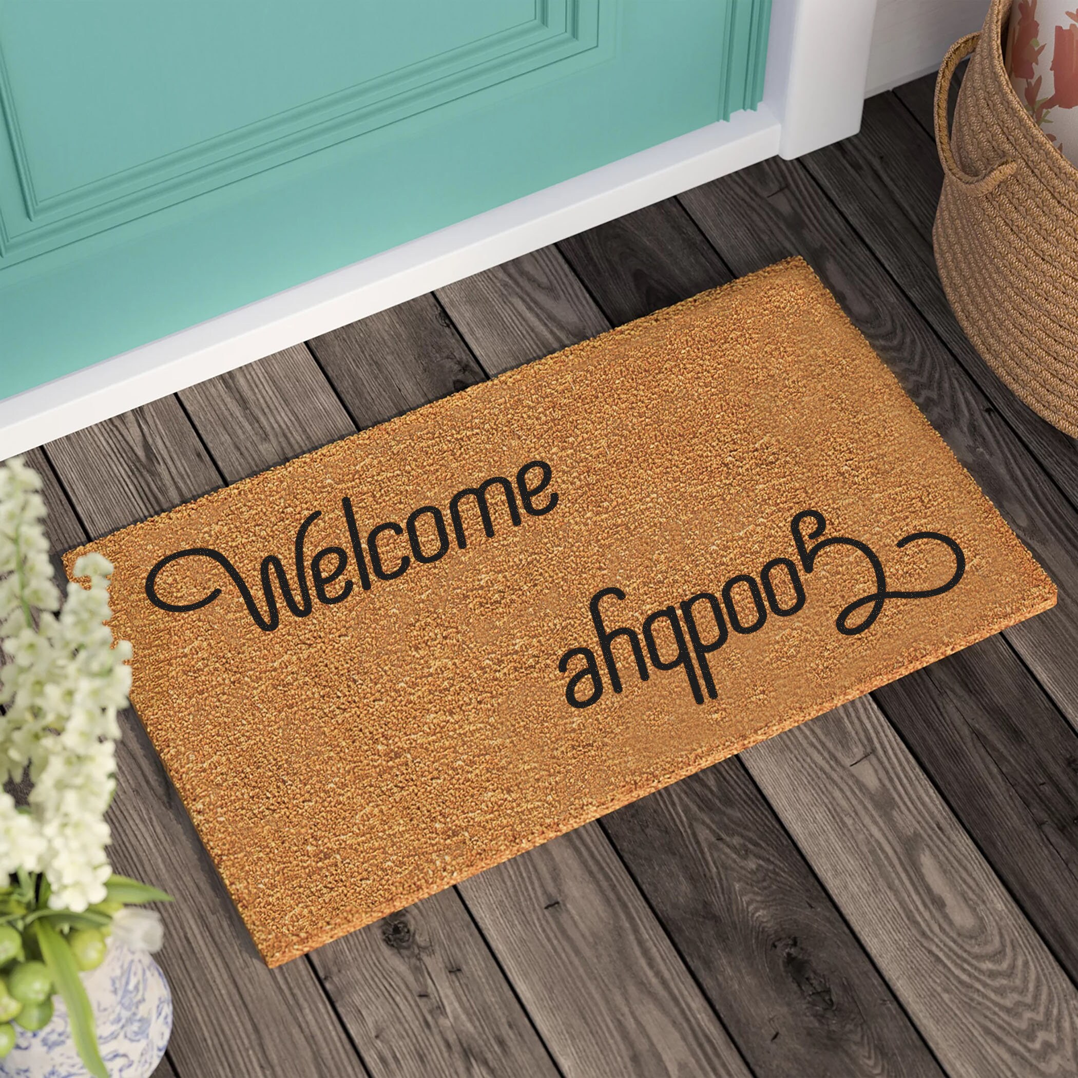 Welcome Goodbye Doormat
