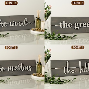 Personalized Family Name Wood Sign - 3D Farmhouse Decor - Etsy