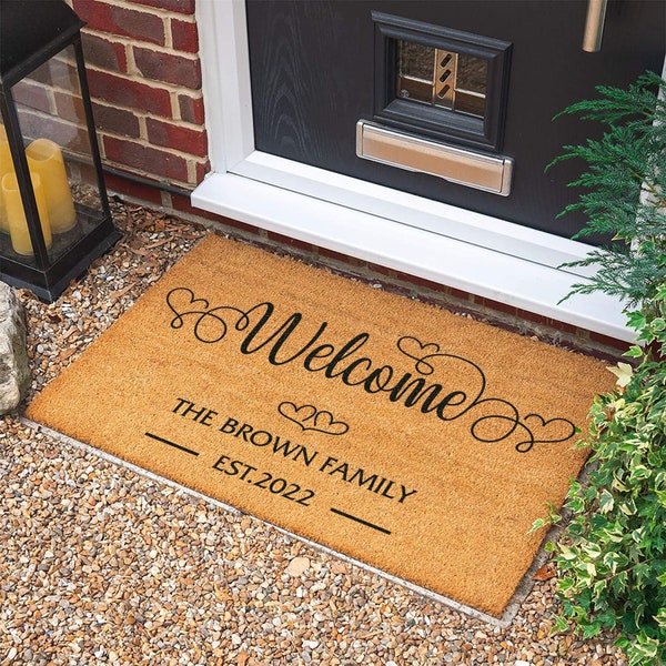 Custom Welcome Mat - Etsy