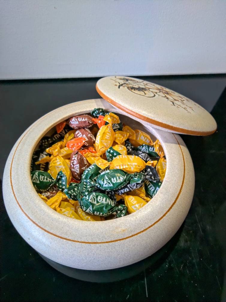 Austrian Ceramic Pot With Lid. Ainring Ceramic. | Etsy