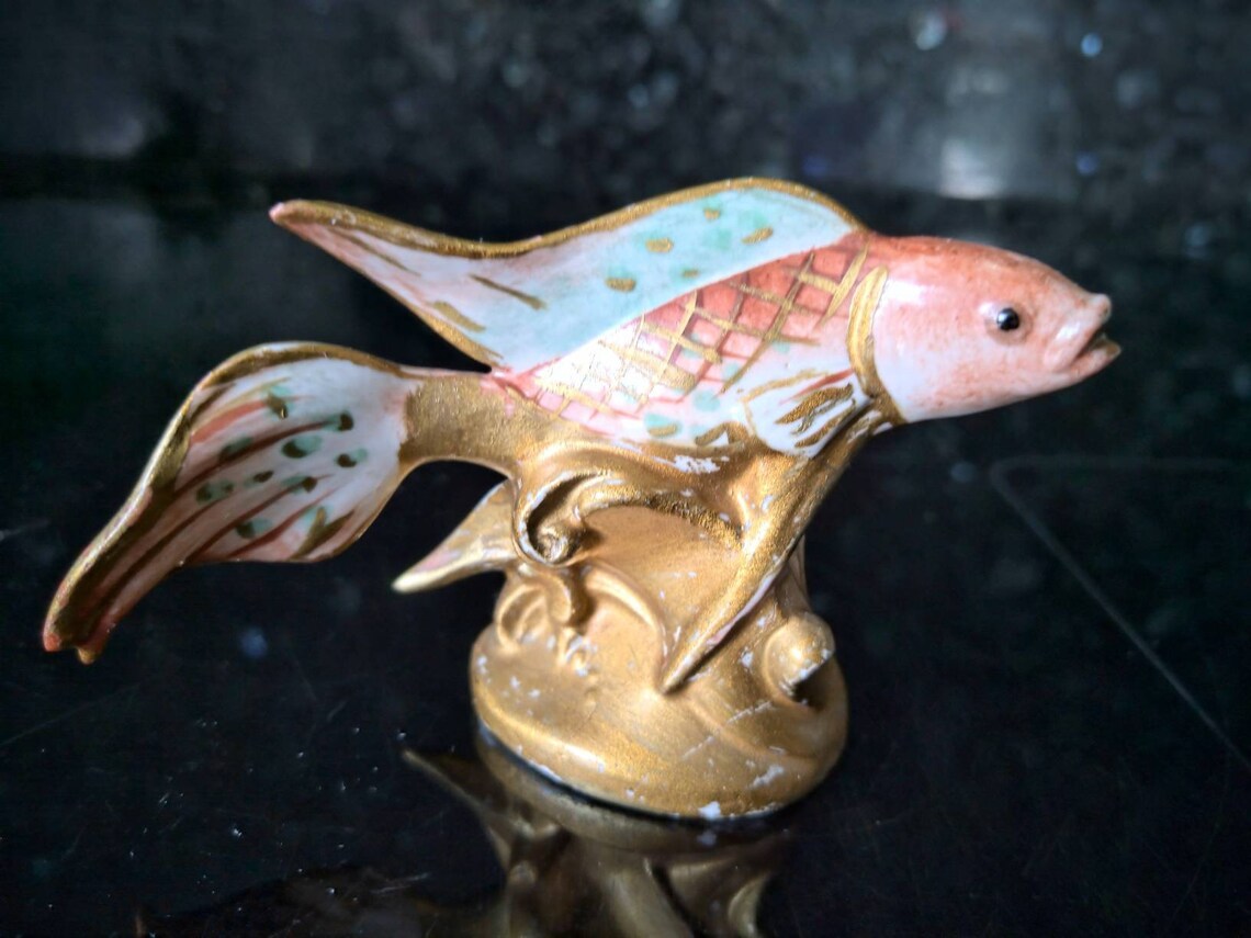 Two Rare Vintage Wessel Germany Fish Figurines. Handpainted - Etsy