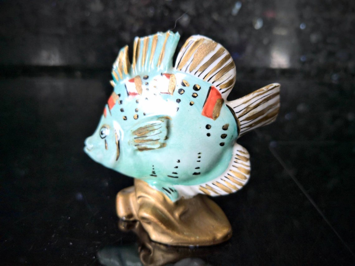 Two Rare Vintage Wessel Germany Fish Figurines. Handpainted - Etsy