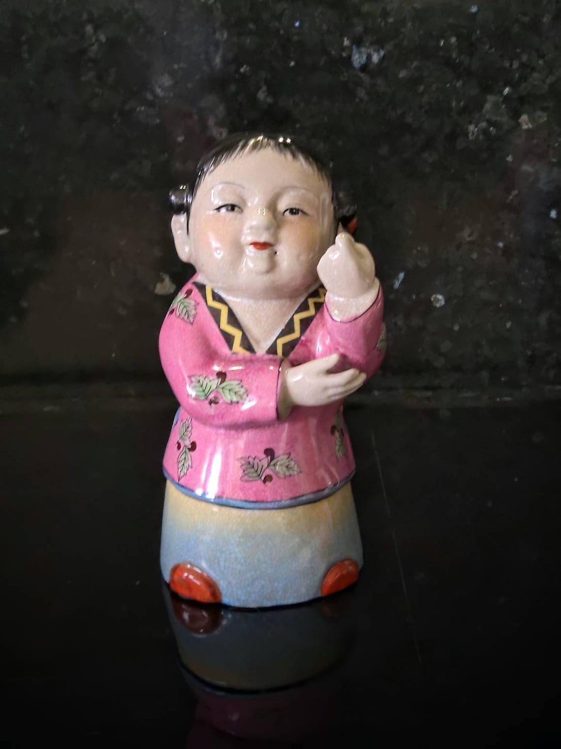 Vintage Set of Three Porcelain Chinese Asian Figurines. - Etsy