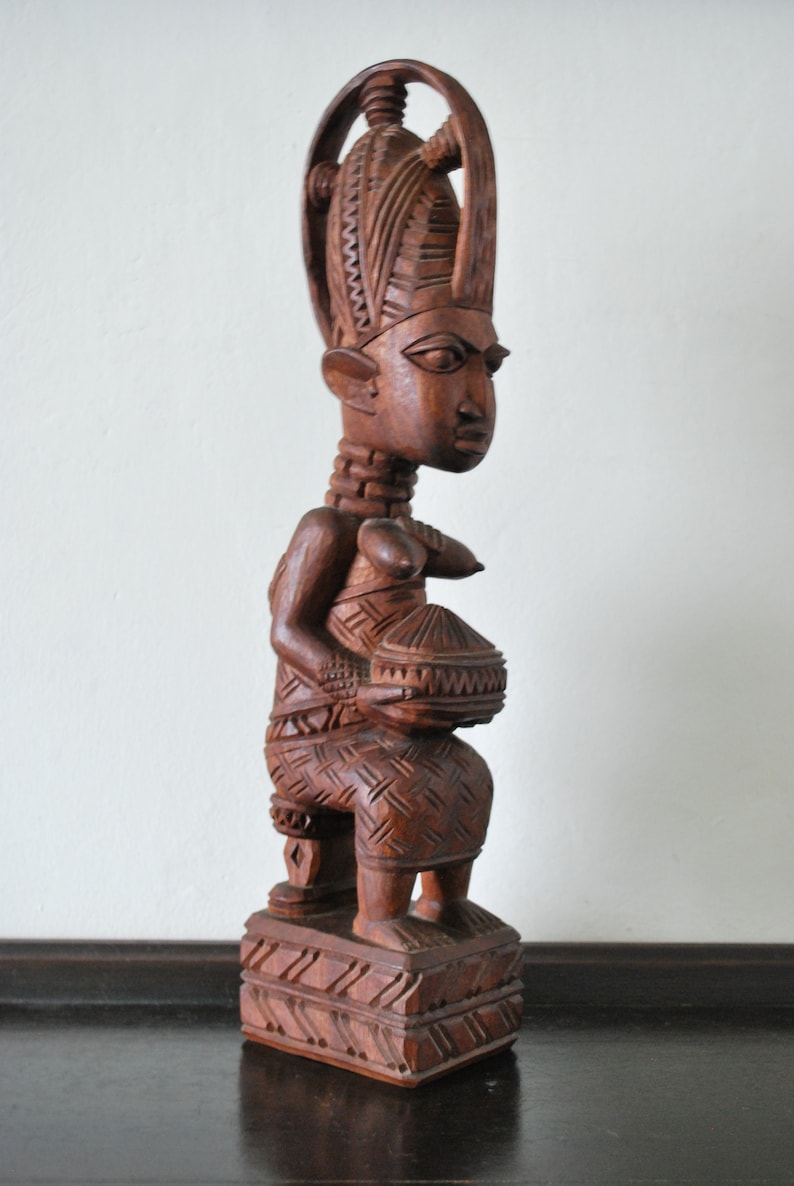 Yoruba Fakeye Carved Wood Figure - Ajere Ifa - Nigeria - Etsy