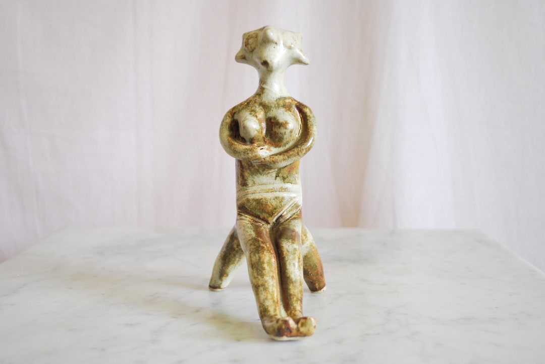 Pottery Art Woman Statue. Vinta Style. Mother Goddess. - Etsy