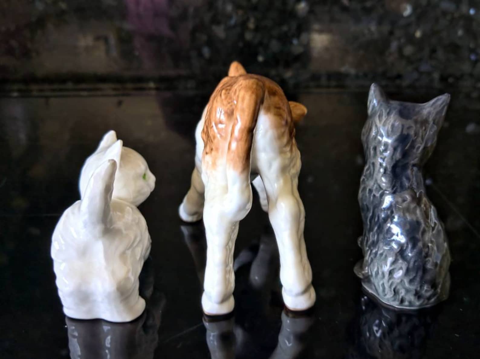 Three Small Goebel Animal Figurines. Young Calf Sitting Grey - Etsy