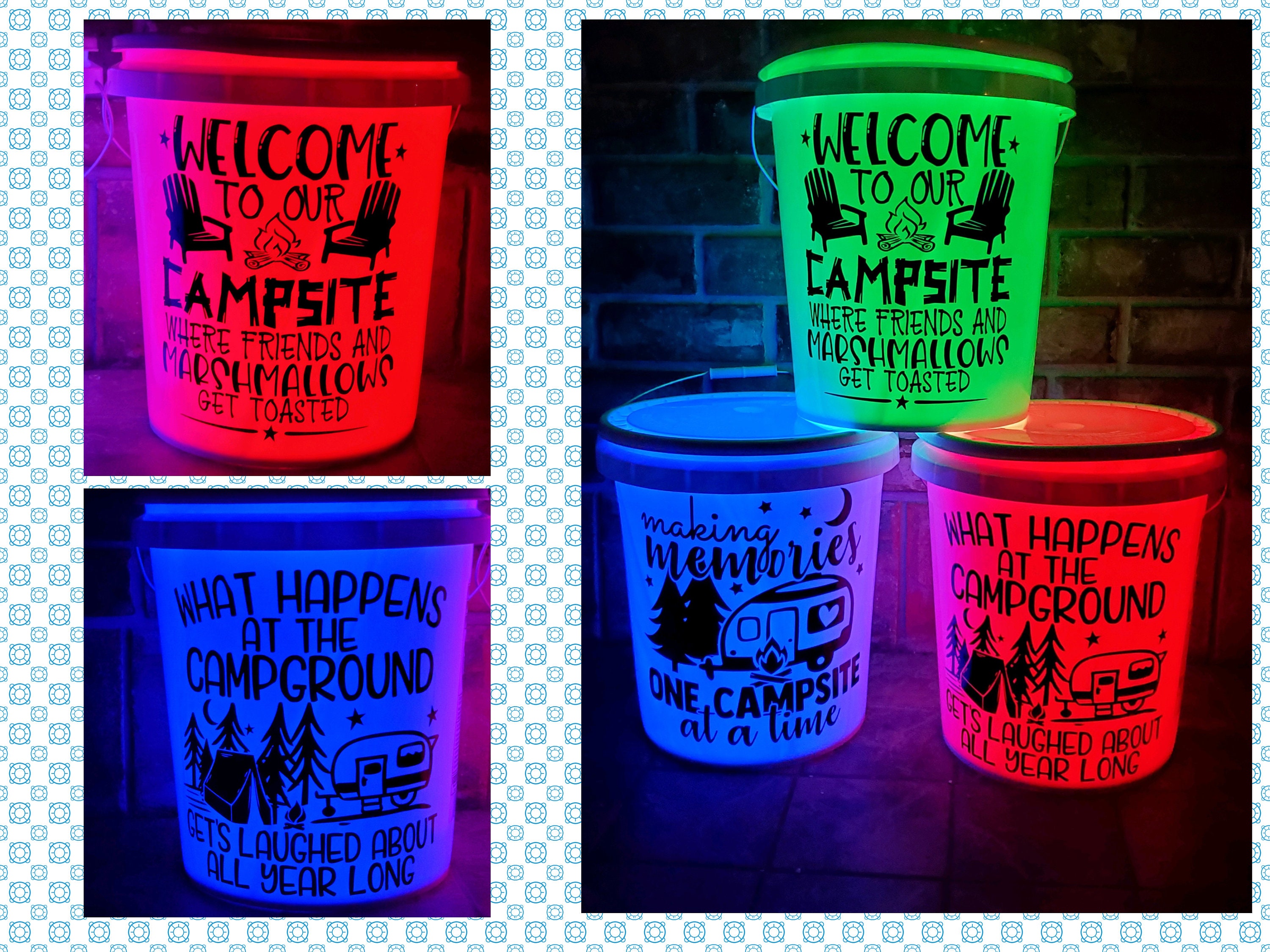 Camping Bucket Lights - Etsy