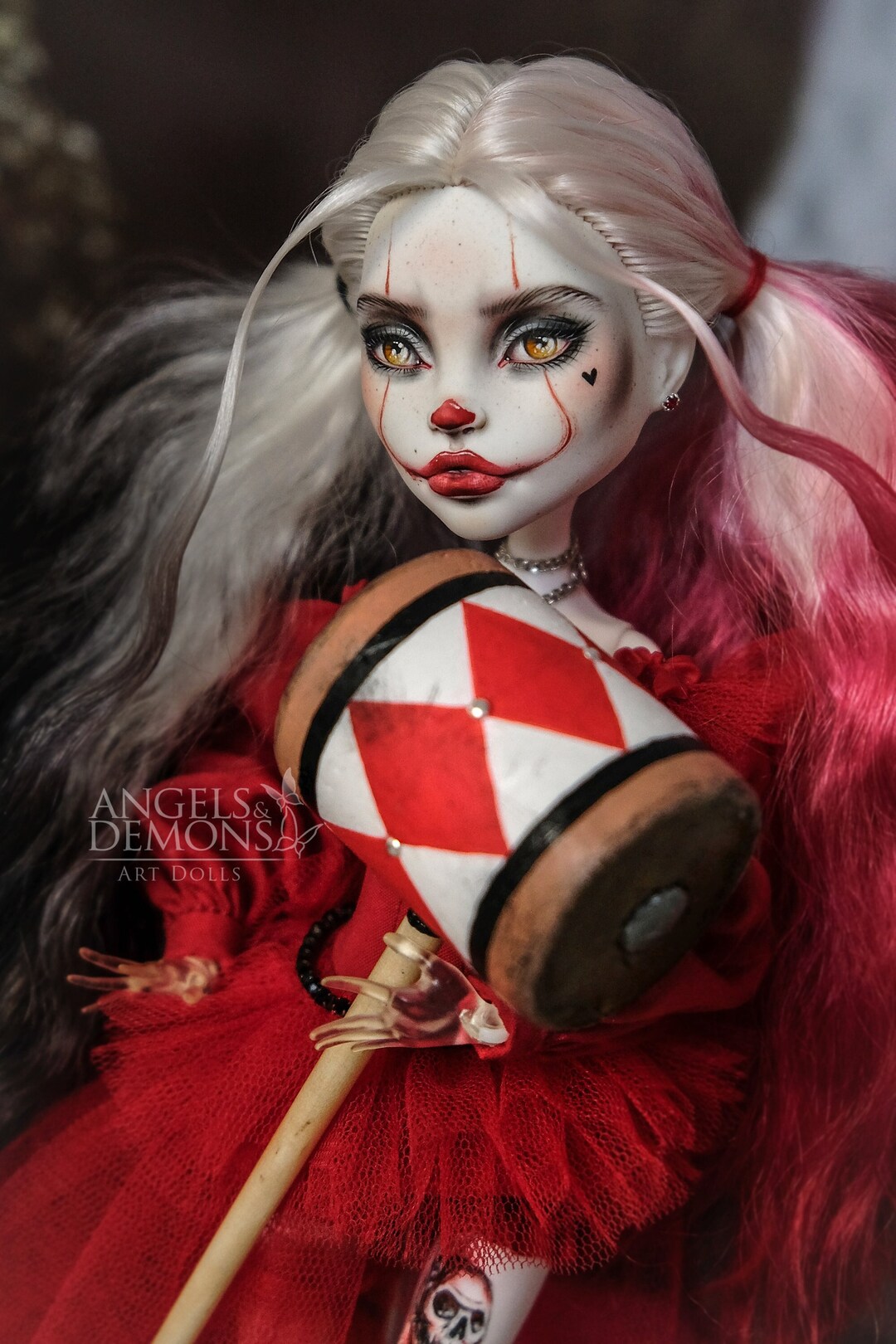Reserved Harley Wise It Clown Doll Monster High Repaint Spectra - Etsy